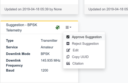 SatNOGS DB - SatNOGS Wiki